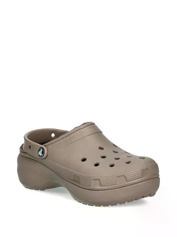 CROCS Platform Detail Holes Slide - Neutrals