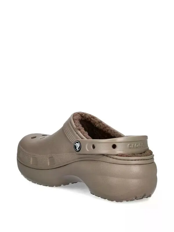 CROCS Platform Detail Holes Slide - Neutrals
