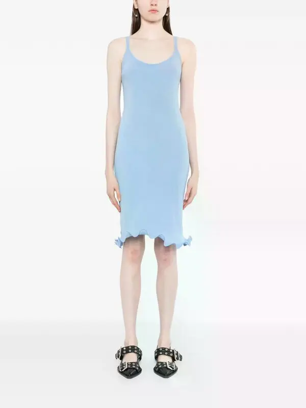 JNBY Mini Dress With Budding Hem - Blue