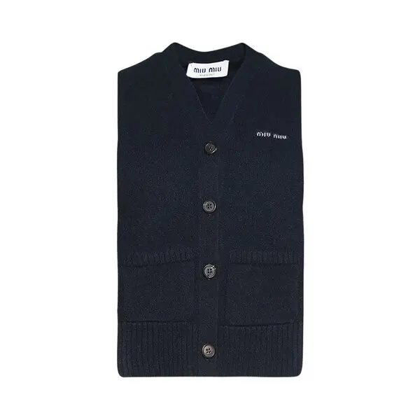 Miu Miu Cashmere Cardigan - Blue