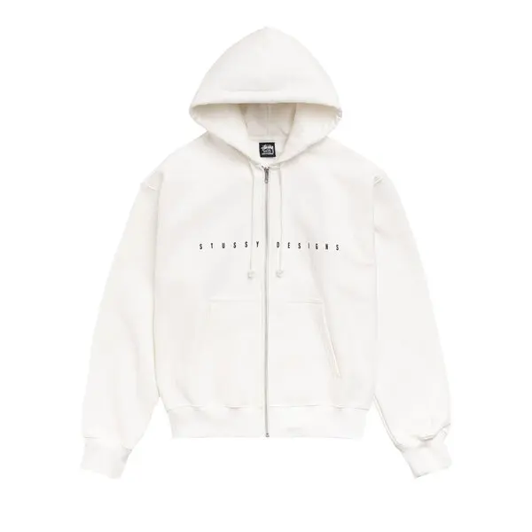 StÜssy Box Zip Hoodie - White