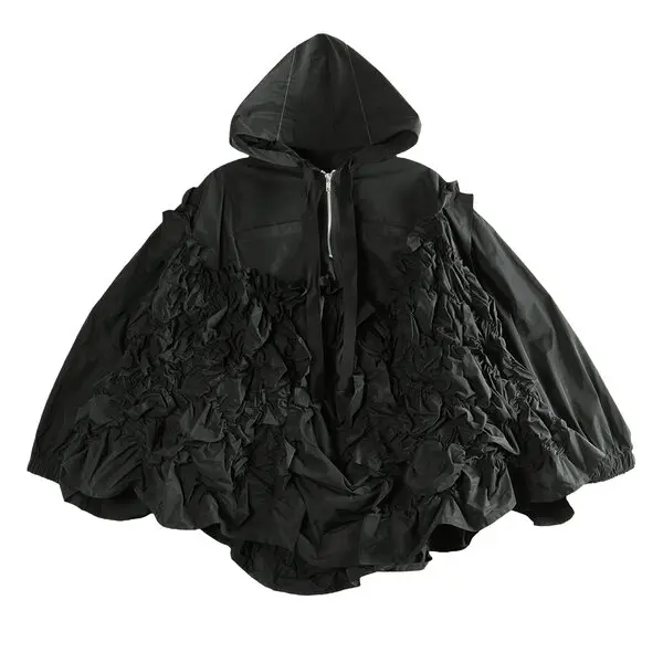 Tao Comme Des Garçons Hooded Ruffle Jacket