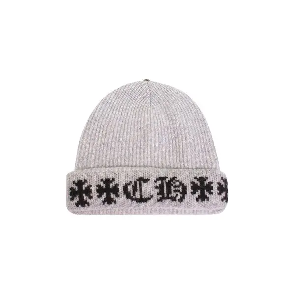 Chrome Hearts Big Daddy Cashmere Beanie - Grey
