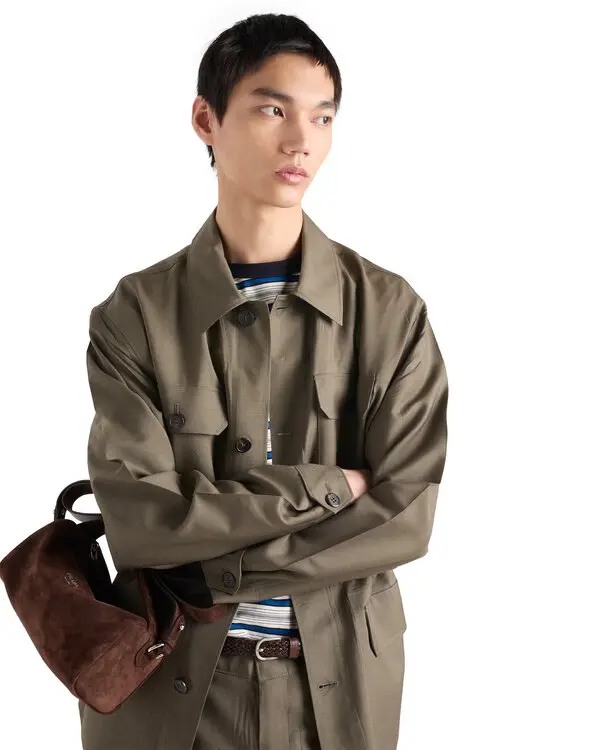 Prada Mohair And Wool Safari Jacket
