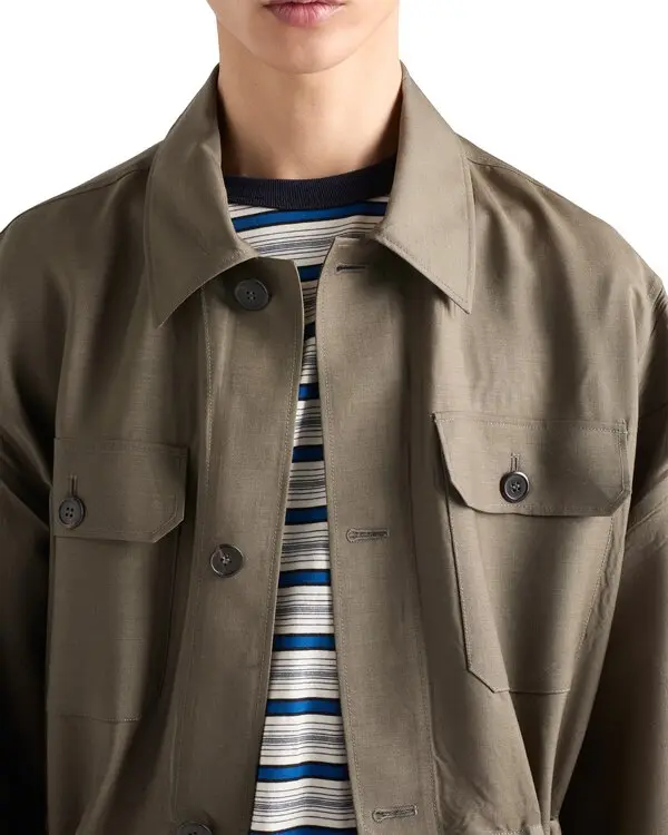 Prada Mohair And Wool Safari Jacket