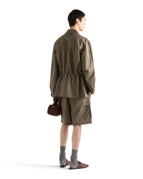 Prada Mohair And Wool Safari Jacket