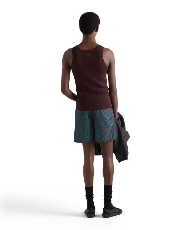 Prada Printed Re-nylon Swim Trunks