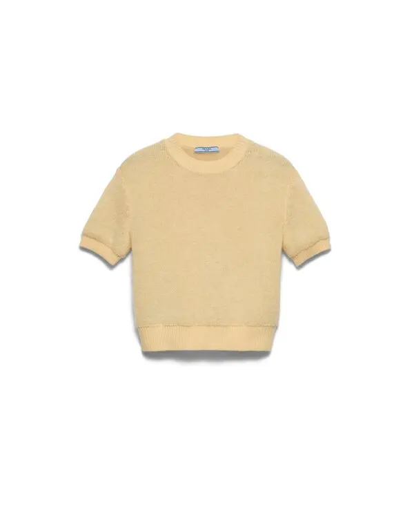 Prada Cashmere Crew-neck Sweater - Yellow