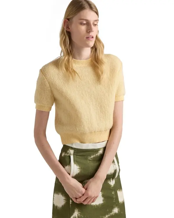 Prada Cashmere Crew-neck Sweater - Yellow