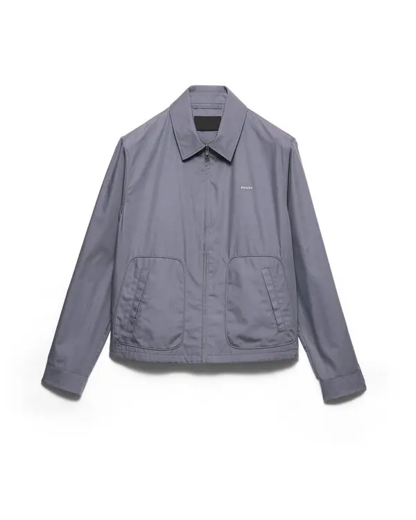 Prada Technical Cotton Blouson Jacket - Grey
