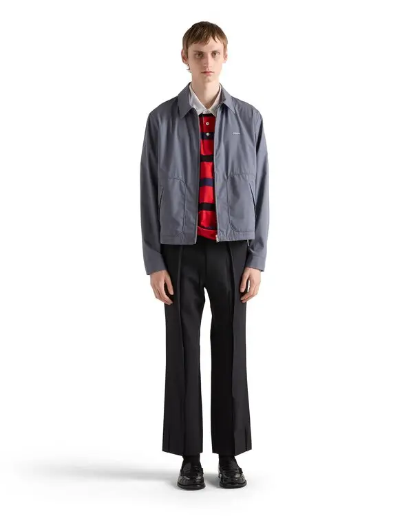 Prada Technical Cotton Blouson Jacket - Grey