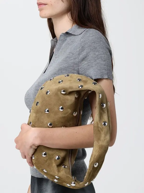 Khaite Olivia Suede Bag - Green