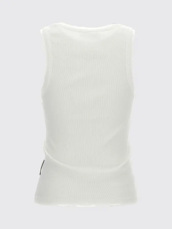 DES_PHEMMES Embellished Jersey Top - White