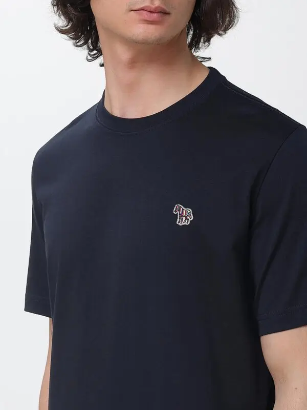 Paul Smith Crew Neck Cotton T-shirt - Blue