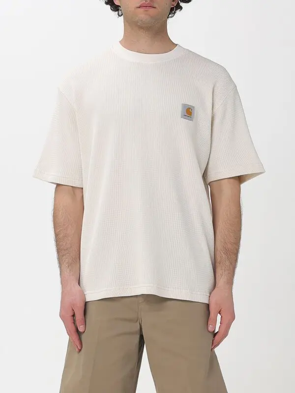 Carhartt Work In Progress Cotton Crew Neck T-shirt - Beige