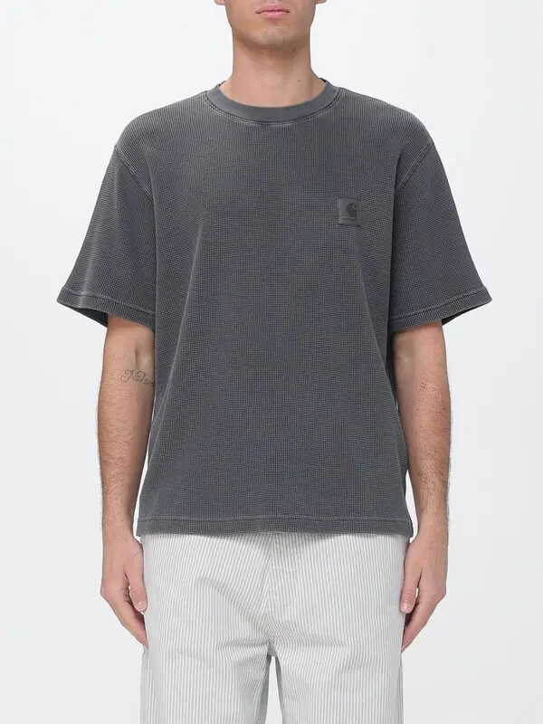 Carhartt Work In Progress Cotton Crew Neck T-shirt - Black