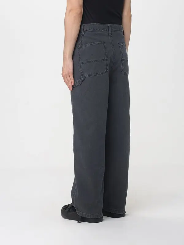 Carhartt Work In Progress Parish Wide Leg Cotton Trousers - Charcoal