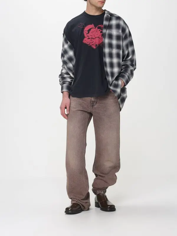 Our Legacy Printed Cotton Crew-neck T-shirt - Black