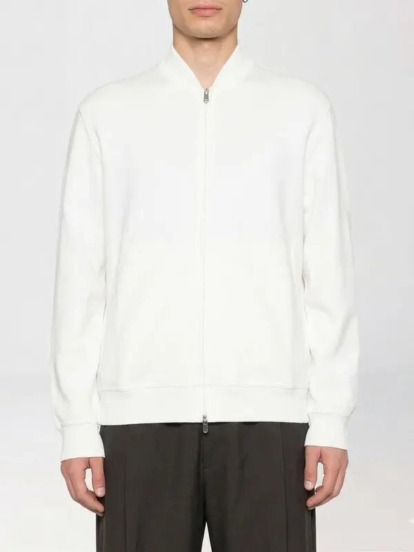 Brunello Cucinelli Zip-up Sweater - White