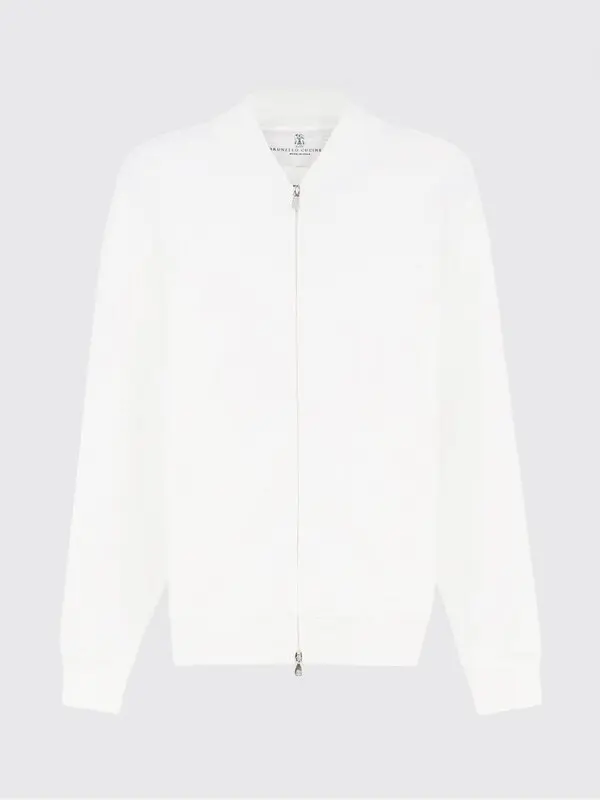 Brunello Cucinelli Zip-up Sweater - White