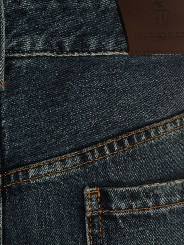 Brunello Cucinelli Cotton Flared Jeans - Blue