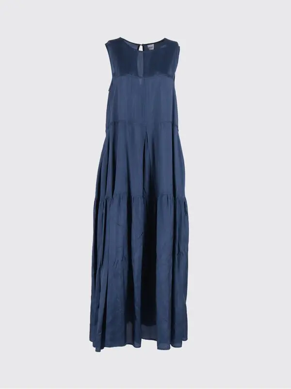 Aspesi Tiered Maxi Dress - Blue