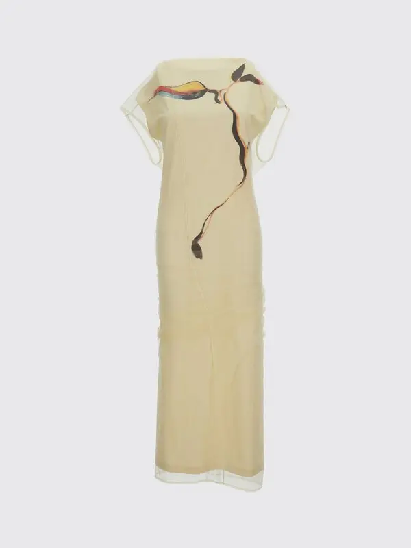 Sportmax Viale Printed Jersey Dress - Yellow