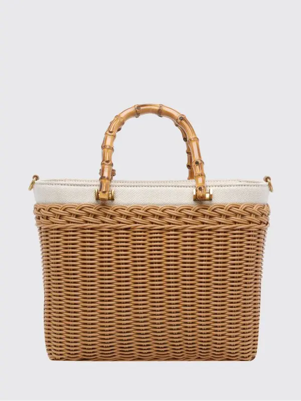 Liu Jo Woven Handbag With Bamboo Handle