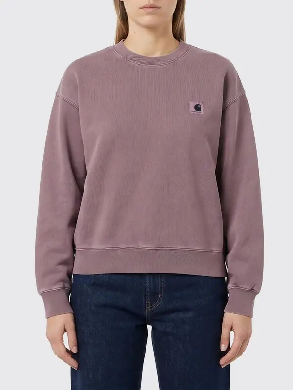 Carhartt Work In Progress Cotton Crewneck Sweatshirt - Violet