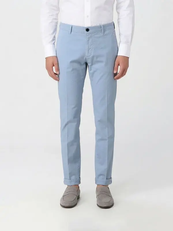 Incotex Stretch Cotton Chino Trousers - Gnawed Blue