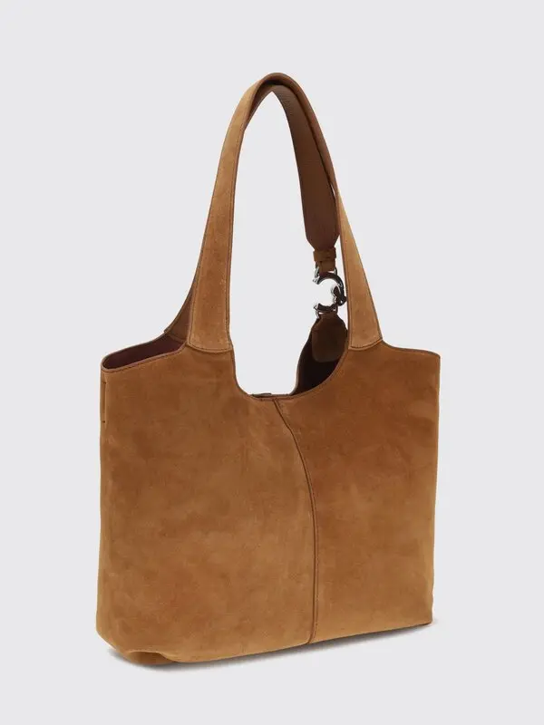 COCCINELLE C-easy Suede Shoulder Bag - Brown