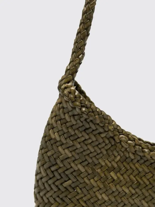Dragon Diffusion Braided Leather Nova Luna Bag - Green