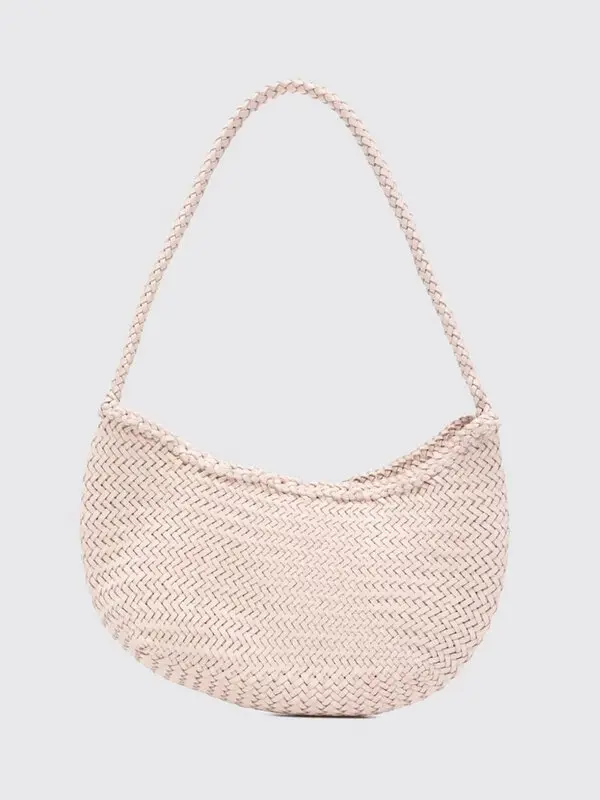 Dragon Diffusion Braided Leather Nova Luna Bag - Nude