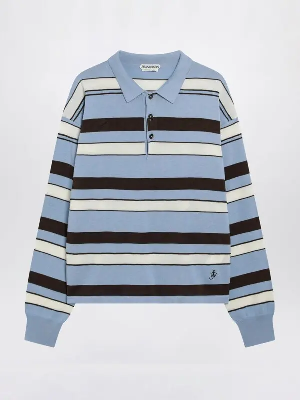 JW Anderson Polo Shirt - Gnawed Blue
