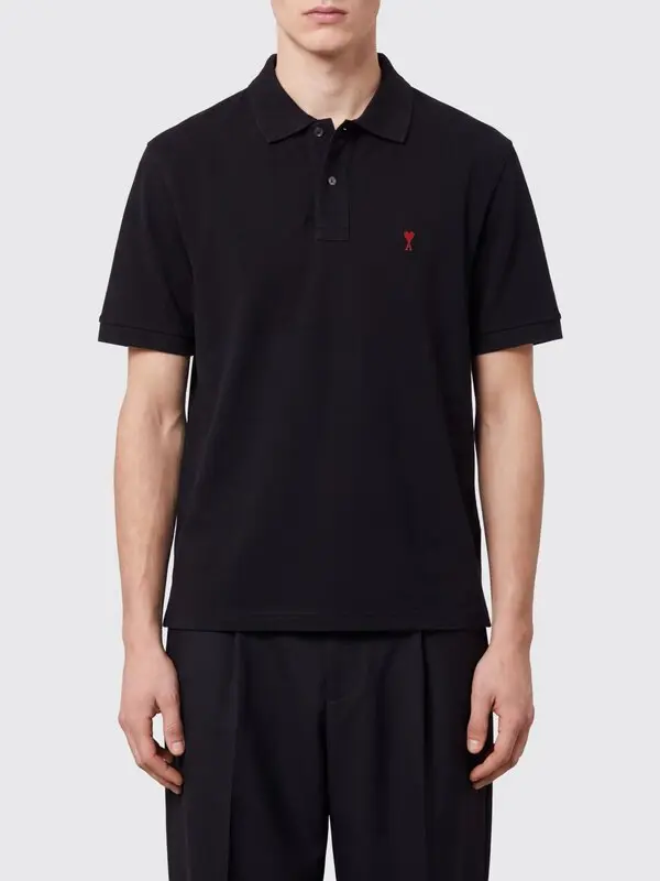 AMI Paris Polo Shirt - Black