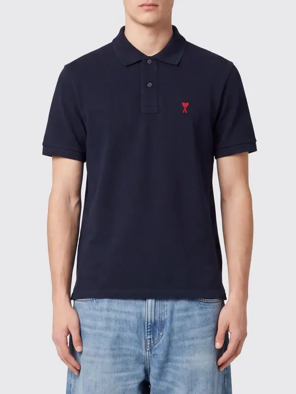 AMI Paris Polo Shirt - Blue