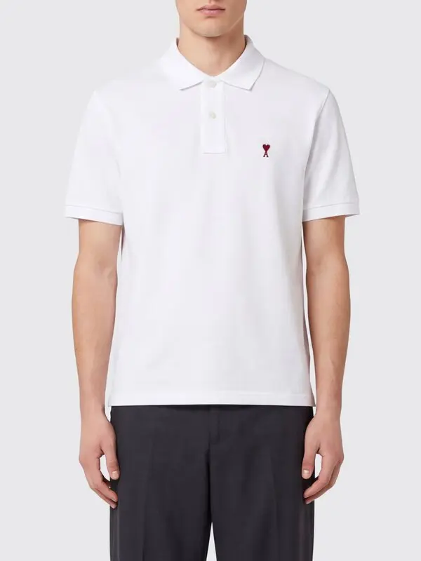 AMI Paris Polo Shirt - White