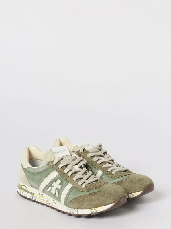 Premiata Lace-up Suede Sneakers - Green