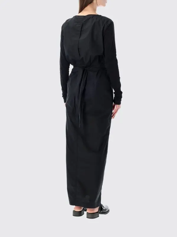 Our Legacy Draped Cotton Maxi Dress - Black