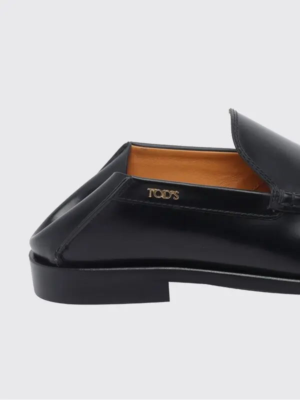 TOD'S Smooth Calf Leather Loafers - Black