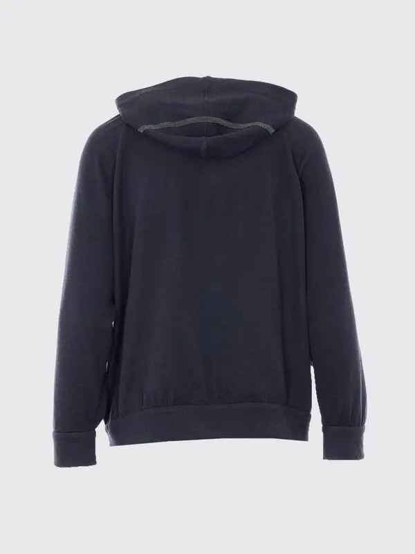 Brunello Cucinelli Zip-up Cotton Blend Hoodie