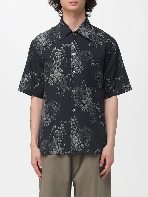 Our Legacy Cotton And Linen Casual Shirt With Print