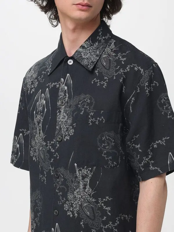Our Legacy Cotton And Linen Casual Shirt With Print