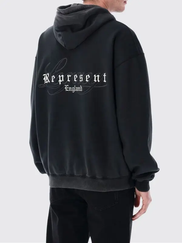 REPRESENT Embroidered Sweatshirt - Black