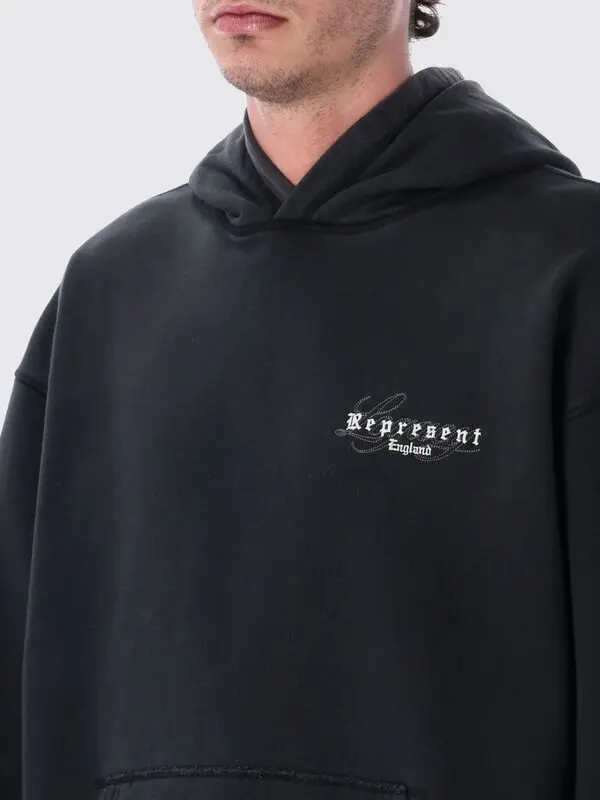 REPRESENT Embroidered Sweatshirt - Black