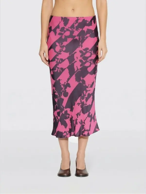 Dries Van Noten Printed Jersey Midi Skirt