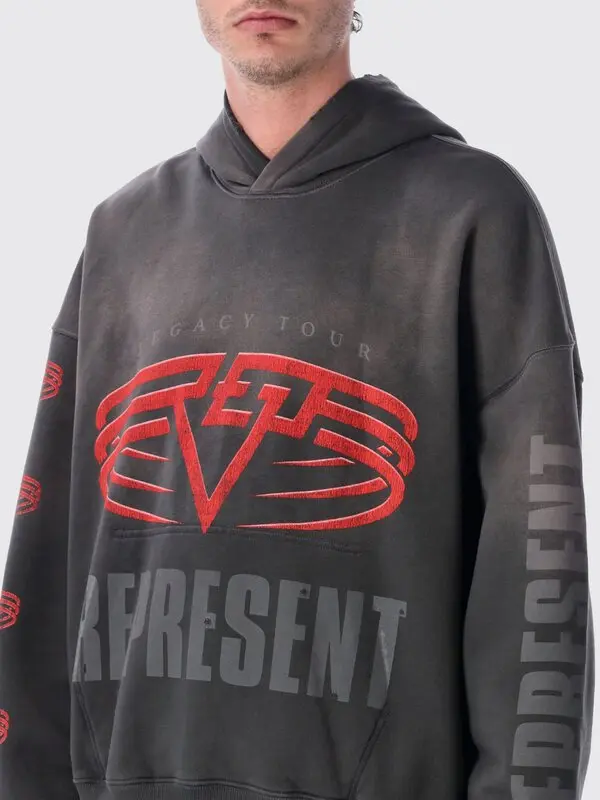 REPRESENT Graphic Hoodie - Black 1