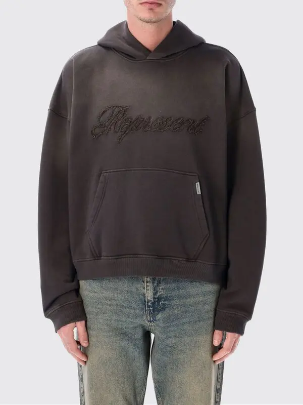 REPRESENT Embroidered Logo Hoodie - Black