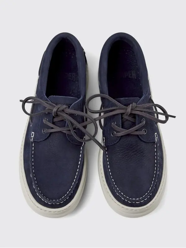 Camper Suede Boat Loafers - Blue