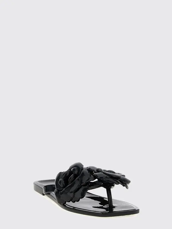 Coperni Flower Pvc Thong Sandals - Black
